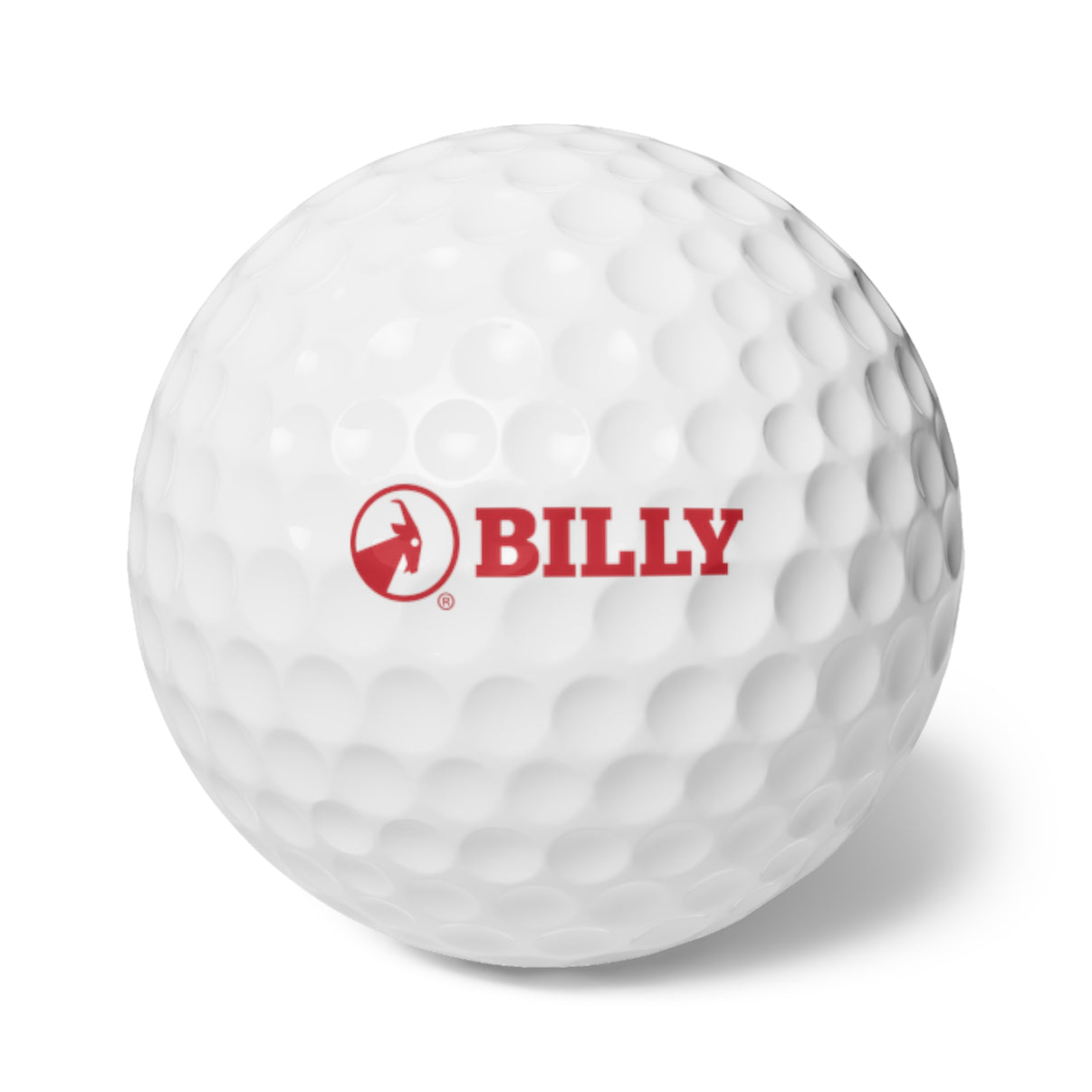 BILLY Golf Balls, 6pcs (Red Horizontal Logo) – BILLY Footwear