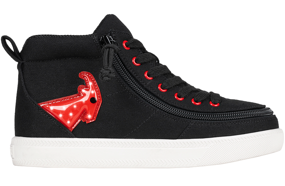 Black/Red Light Ups BILLY Classic D|R High Tops – BILLY Footwear