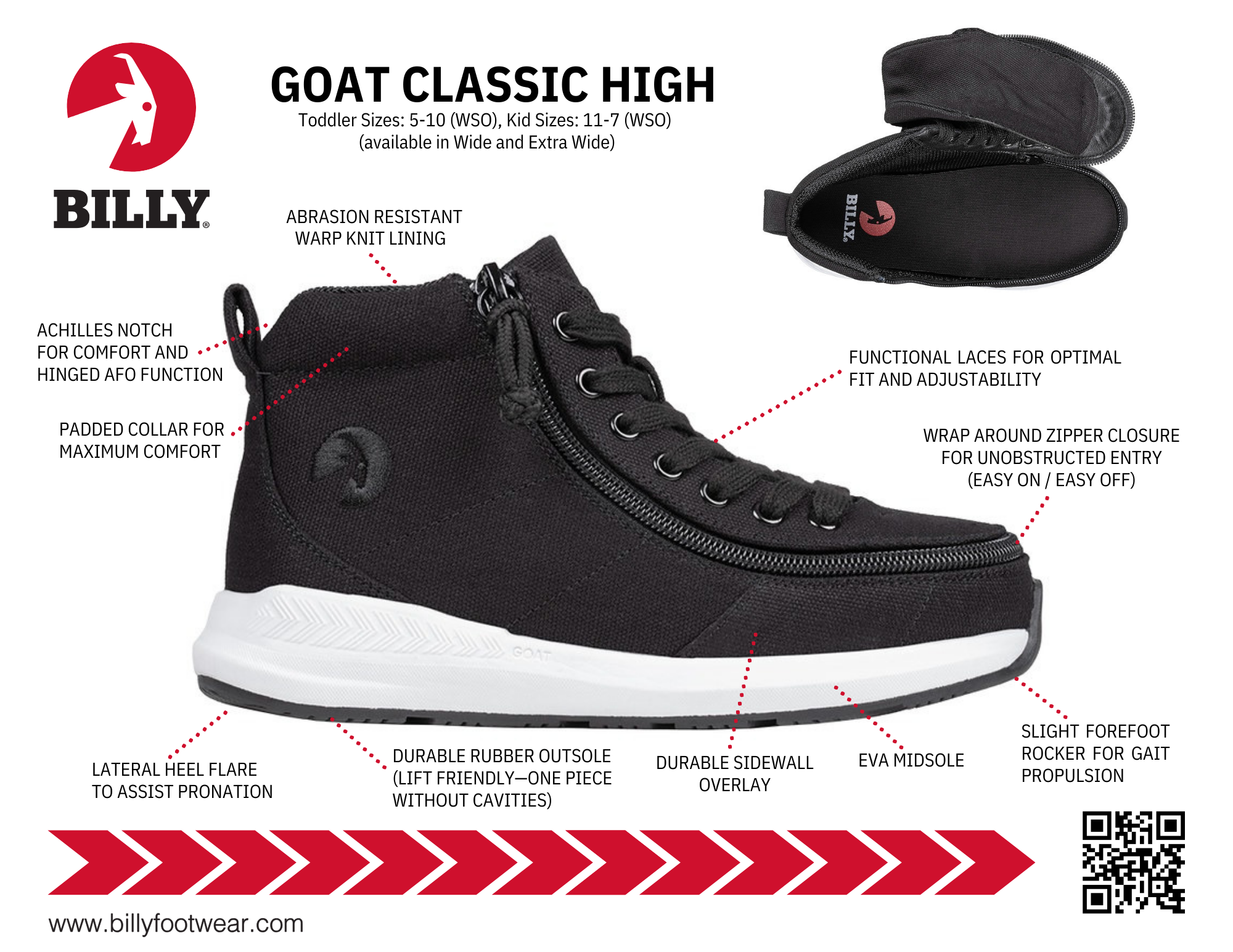 Black BILLY Goat Classic High – BILLY Footwear