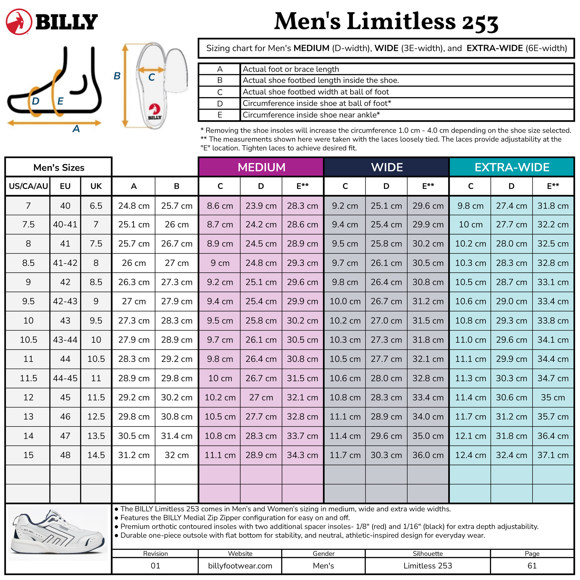 utilikilt size chart