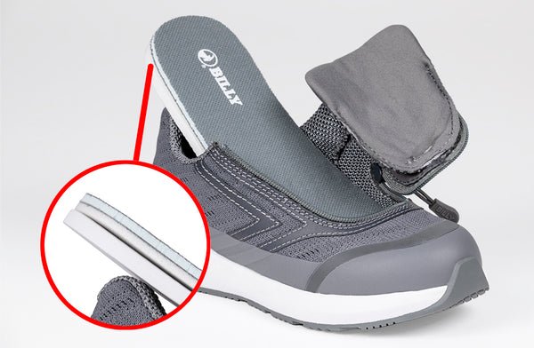 Charcoal BILLY Goat AFO-Friendly Shoes – BILLY Footwear